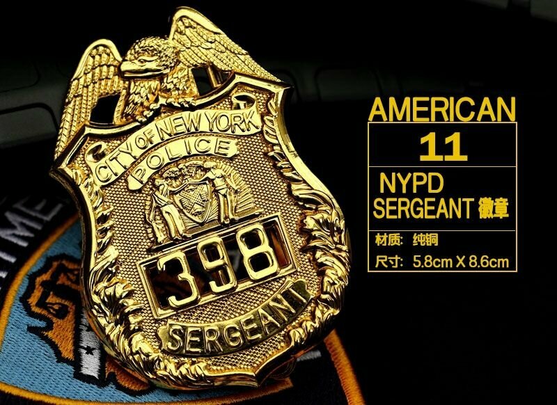 США Бюст Значок Hat Badge Бронзовый знак