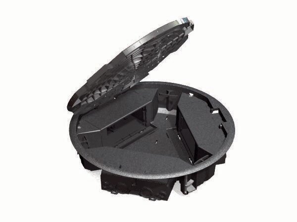 Simon Connect Серый Люк на 3 S модуля. Круглый, SF300C-1