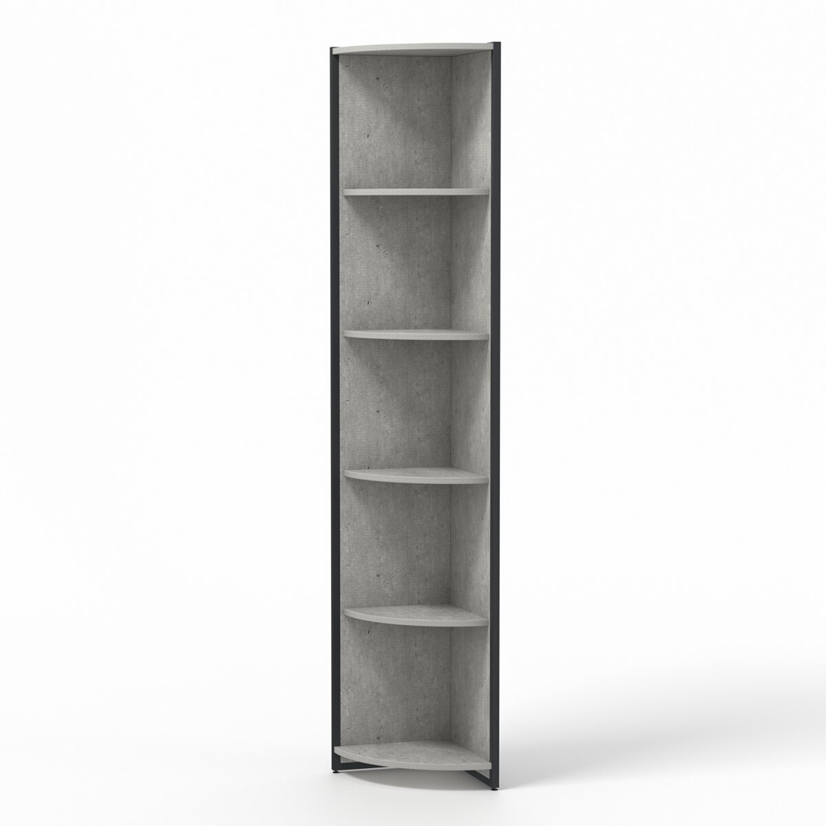 Угловой офисный стеллаж "Вектор" СР-23 "стронг" в стиле лофт, Метрополитан Грей