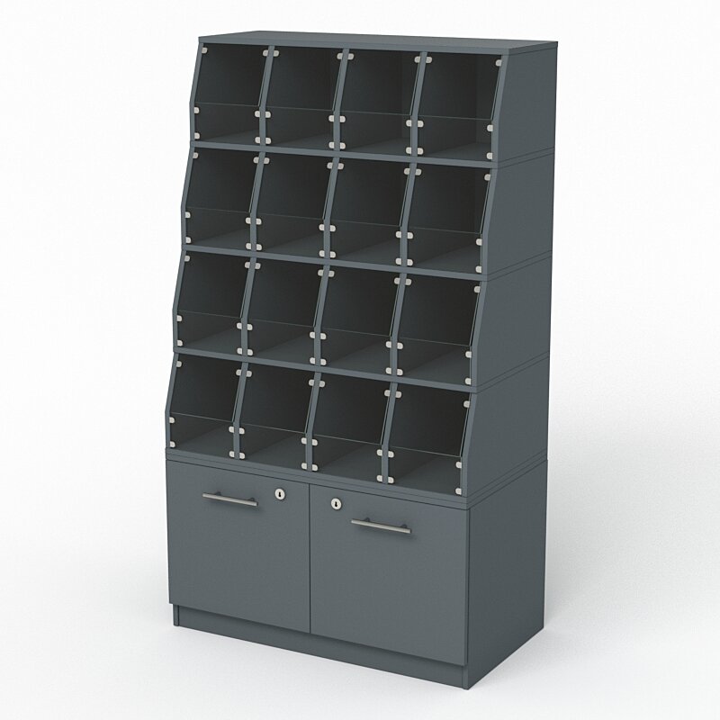 Стеллаж для конфет, орехов, сухофруктов "орешек" №5, Темно-Серый