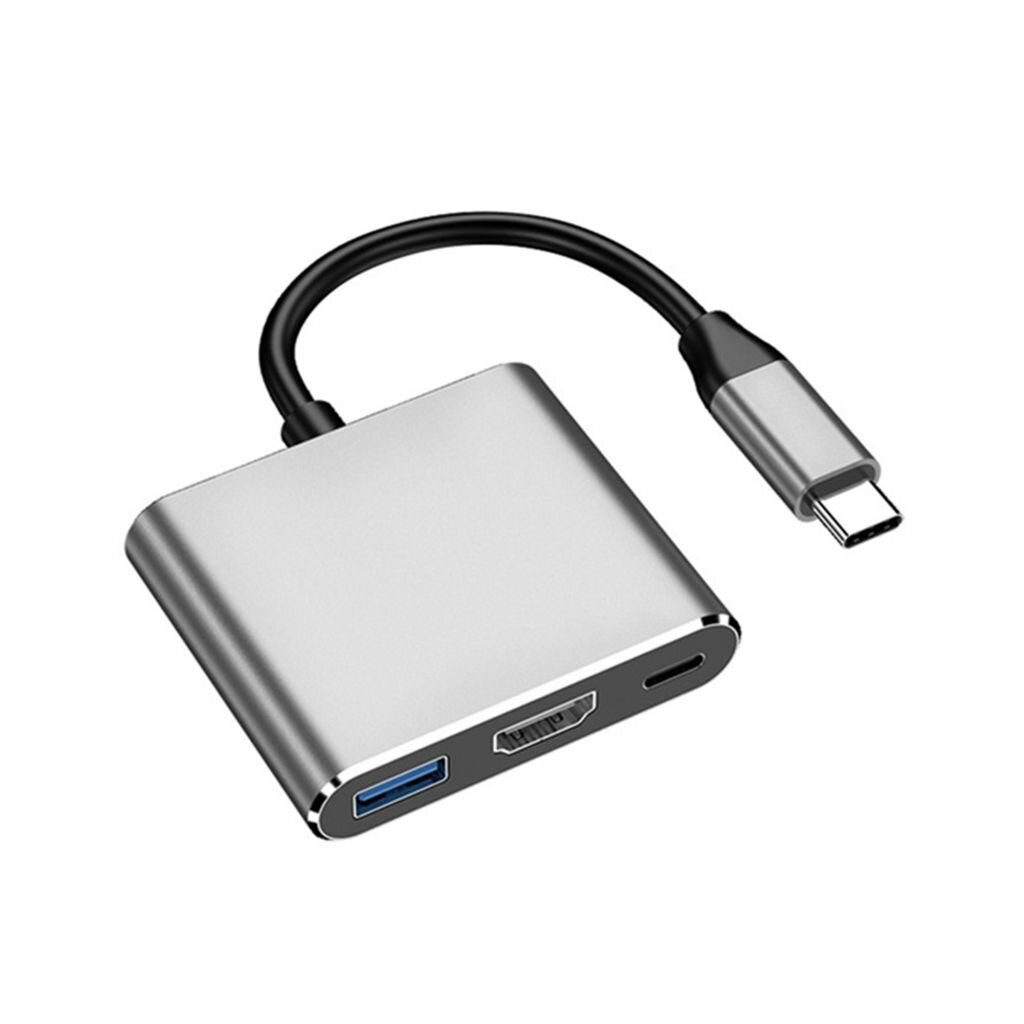 Многофункциональный адаптер USB C на HDMI с зарядкой PD100W и портом USB3.0
