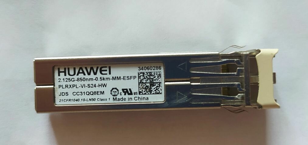 Трансивер HUAWEI PLRXPL-VI-S24-HW 2,125G 850nm 0,5 km MM-eSFP