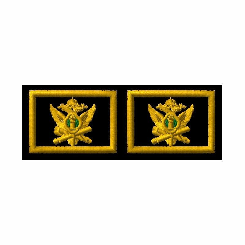 Петлицы фссп России. С липучкой. Размер 35x25 мм по вышивке.