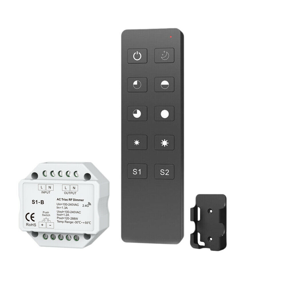 Светодиодный диммер Triac AC100 240 В 2 беспроводной RF пульт дистанционного управления с регулировкой яркости Smart Wifi диммер для светодиодной лампы
