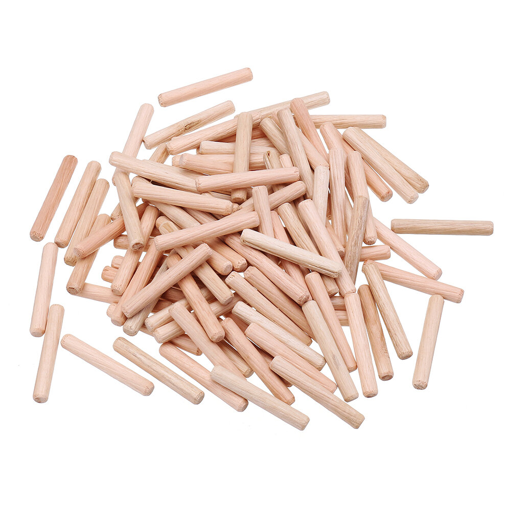 Drillpro 100 шт. 6 мм круглый деревянный шип деревянный дюбель для деревообработки