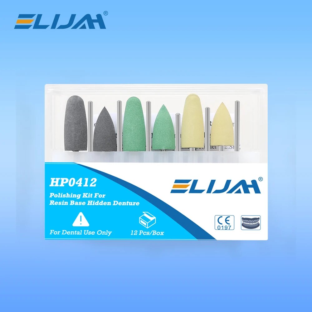 ELIJAH 8 шт. стоматологические силиконовые полировщики HP0412