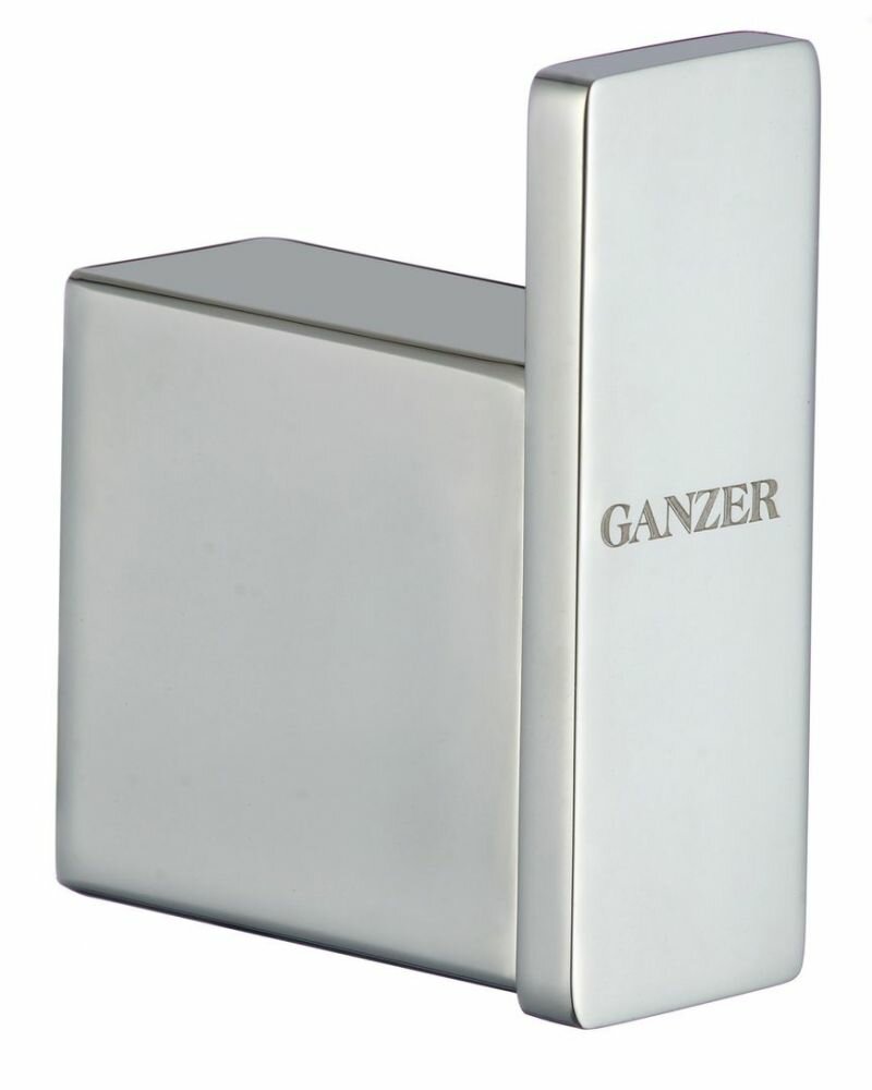 88151 Одинарный настенный крючок (хром) GANZER