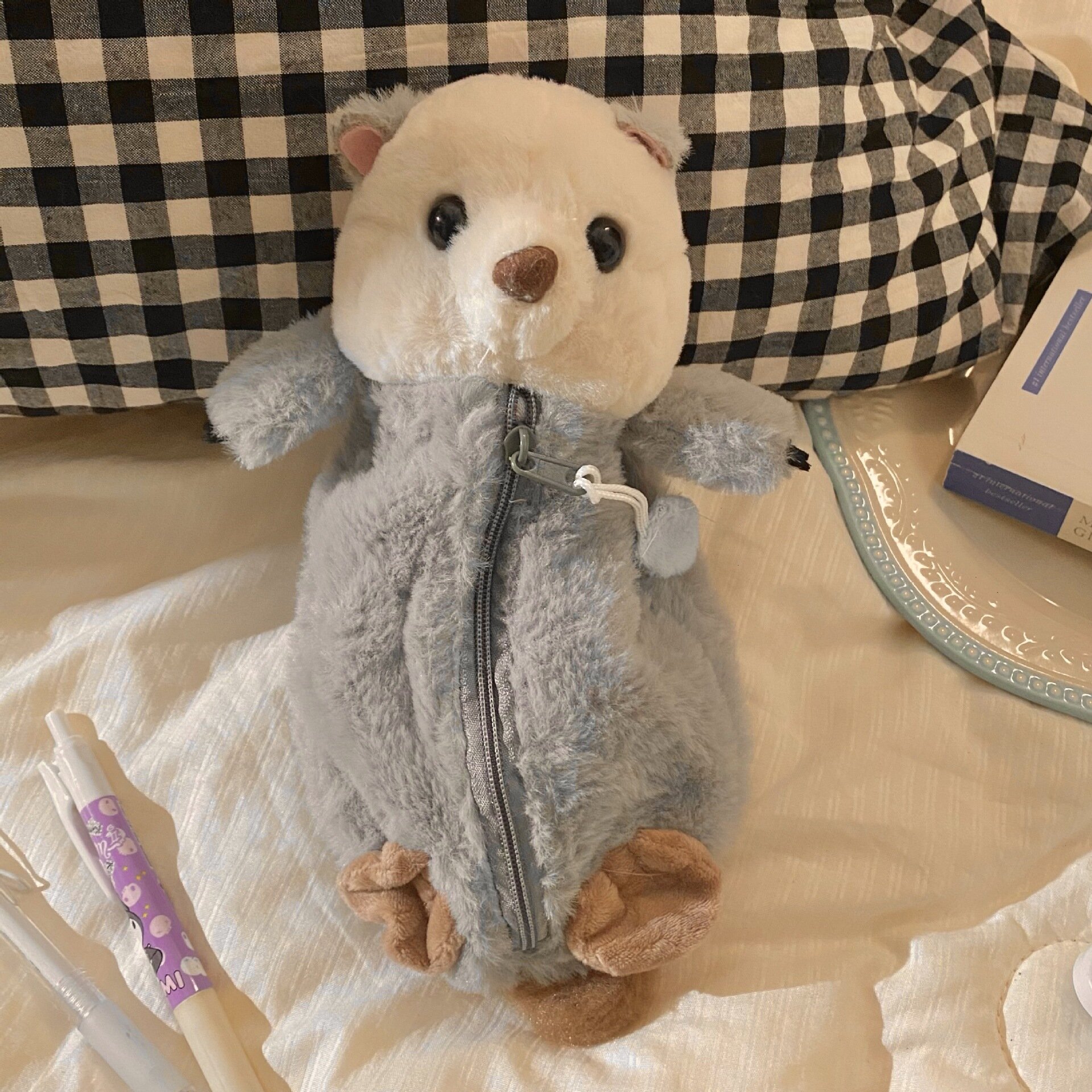 Пенал "Маленький счастливчик", морская выдра, для школьников