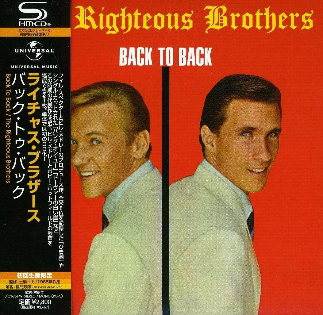 Диск The Righteous Brothers - Back To Back (SHM-CD) (Papersleeve) (1 CD)