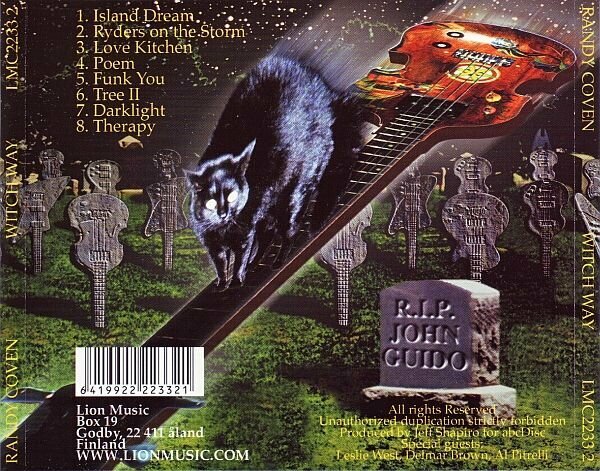 Диск Randy Coven - Witch Way (1 CD) — фото 1