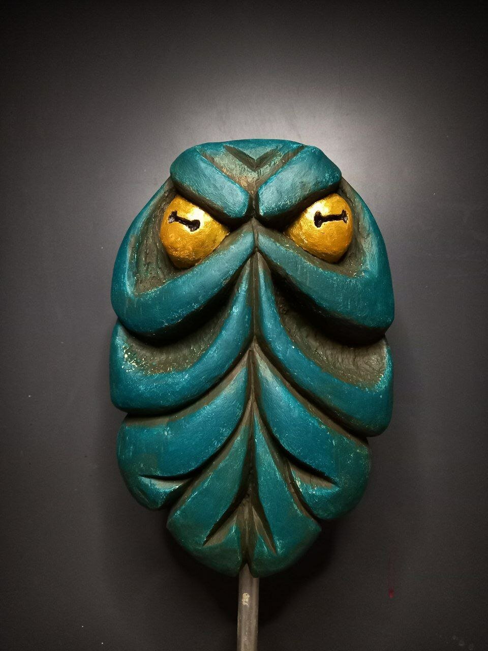 Настенная маска/панно деревянная на стену для дома и офиса / украшение настенное Африканская маска