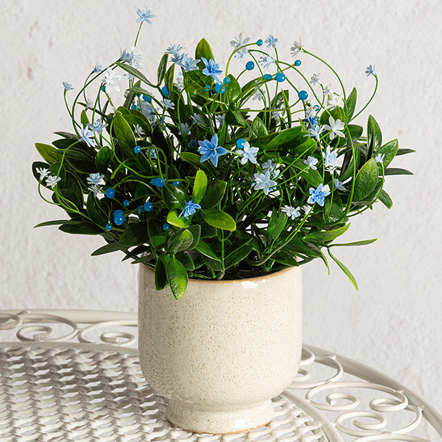 Искусственный цветок в горшке Миозотис 23 см, Summer Deco, 5010041