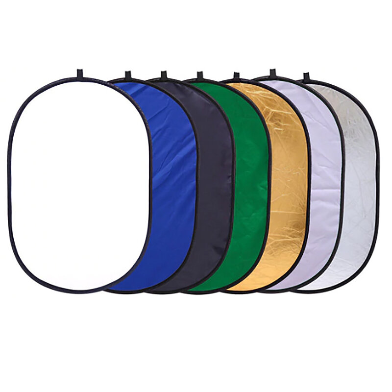 Отражатель R7-1015 7 в 1 (100x150см) просветный, чёрный, белый, золотой, серебряный, синий-СК, зелёный-СК