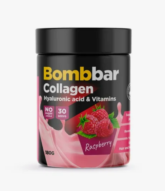 Bombbar Коллаген для суставов с гиалуроновой кислотой 180 гр Малина