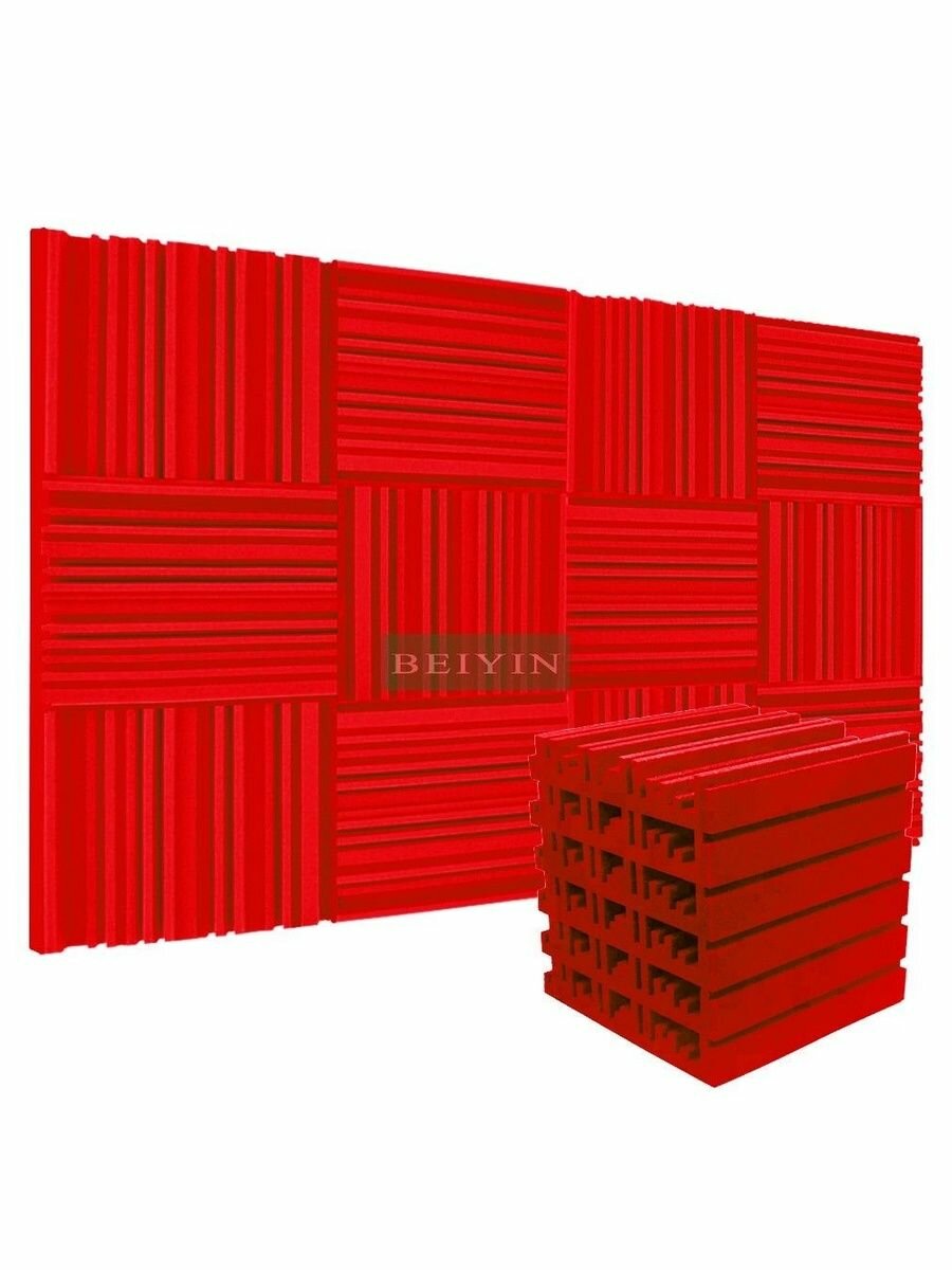 BEIYIN 12 шт. звукопоглощающие поролон материал панели для