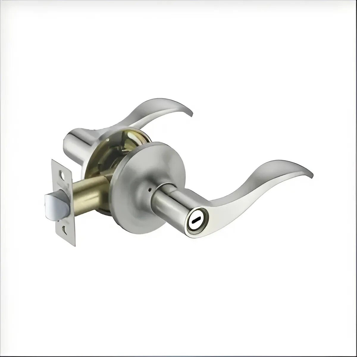 Ручка защелка для межкомнатных дверей Z112-А SN (Матовый никель) MSM