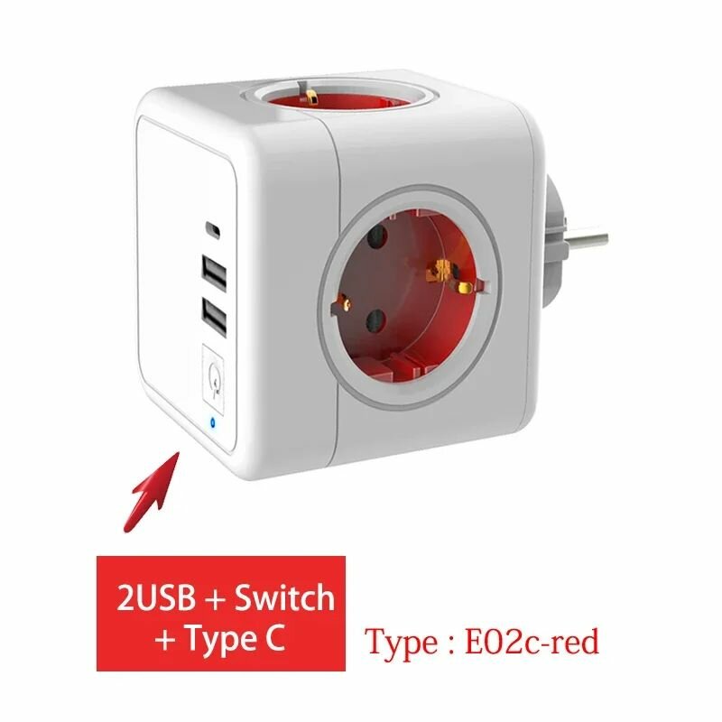 MASSFA PowerCube Розетка 7-в-1 220В