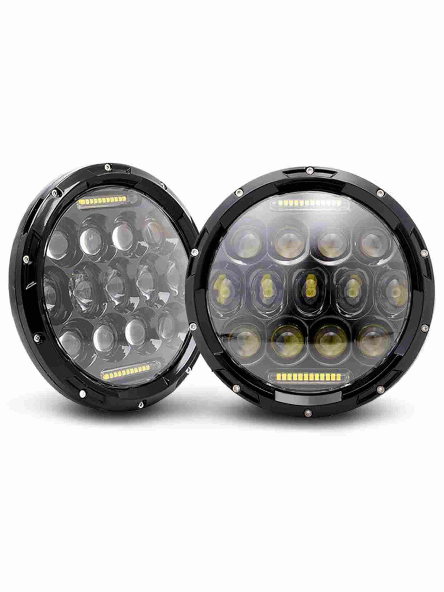 Фары светодиодные головного света LADA Нива, УАЗ, универсальные 7" (27 W, 13 LED CREE, 10-30 V, IP 67) belais #19093