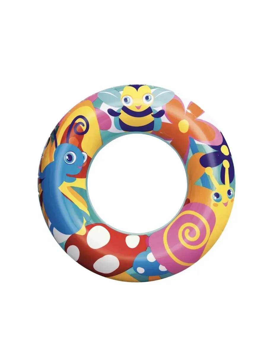 Круг для плавания с яркими насекомыми