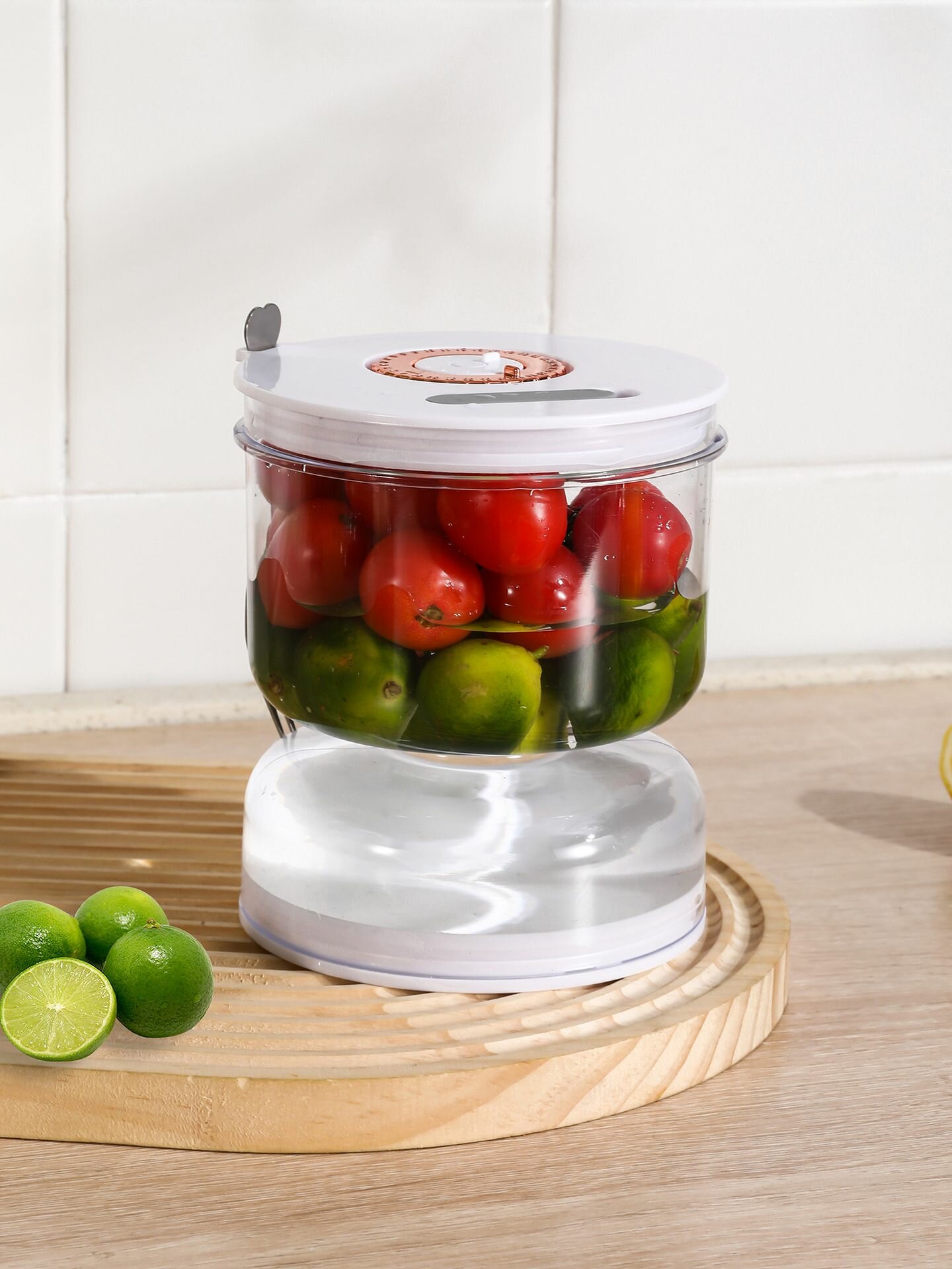 Мокрый и сухой контейнер для огурцов Песочные часы Контейнер для процеживания воды