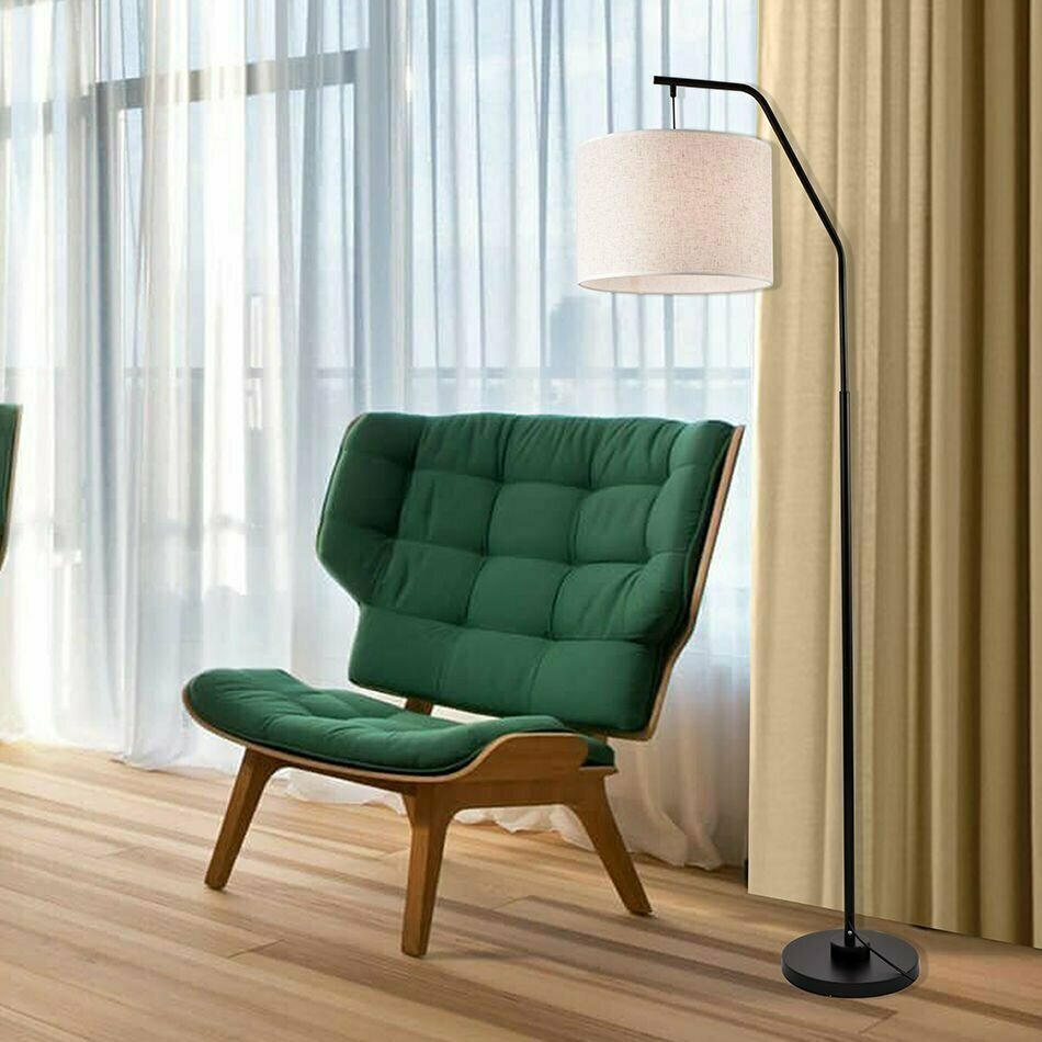 Торшер напольный, напольный светильник, Торшер ЭлисСвет, 5835LF/1L BK+WT