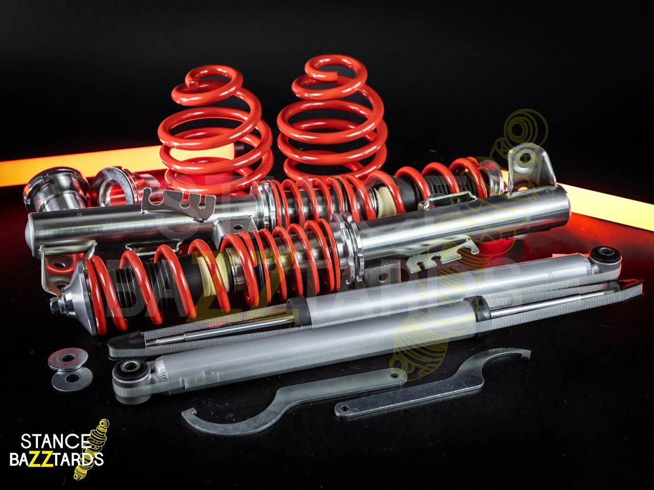 Винтовая подвеска койловеры BMW 3 Серия E36 1992-2000 SB Red с регулировками высоты, SBREDBM001