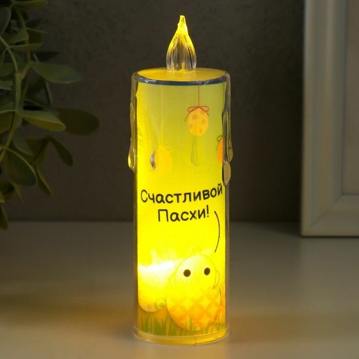 Ночник "Свеча" (Цыплята) 3хLR1130 3,8х3,8х12см