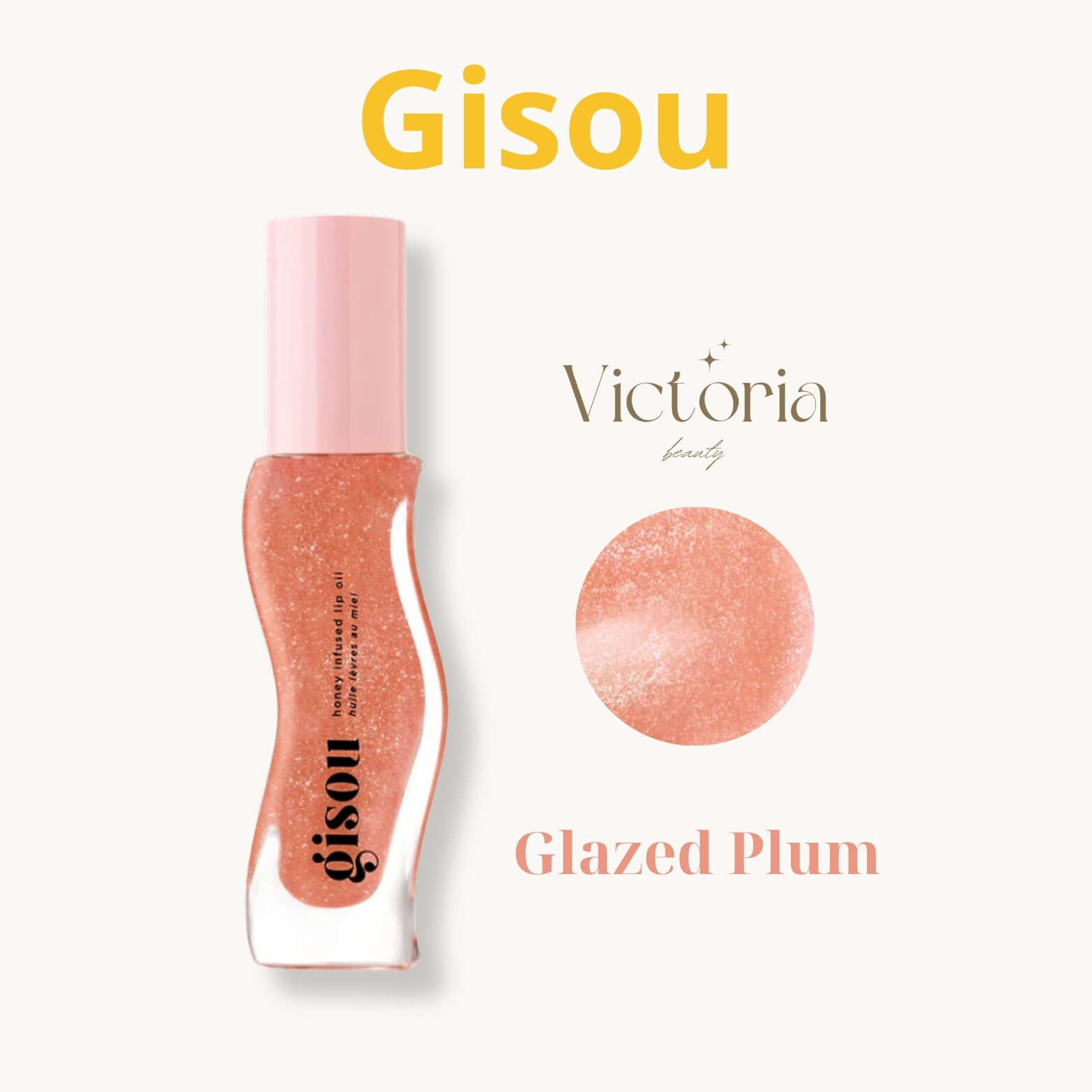 Gisou масло для губ Glazed Plum
