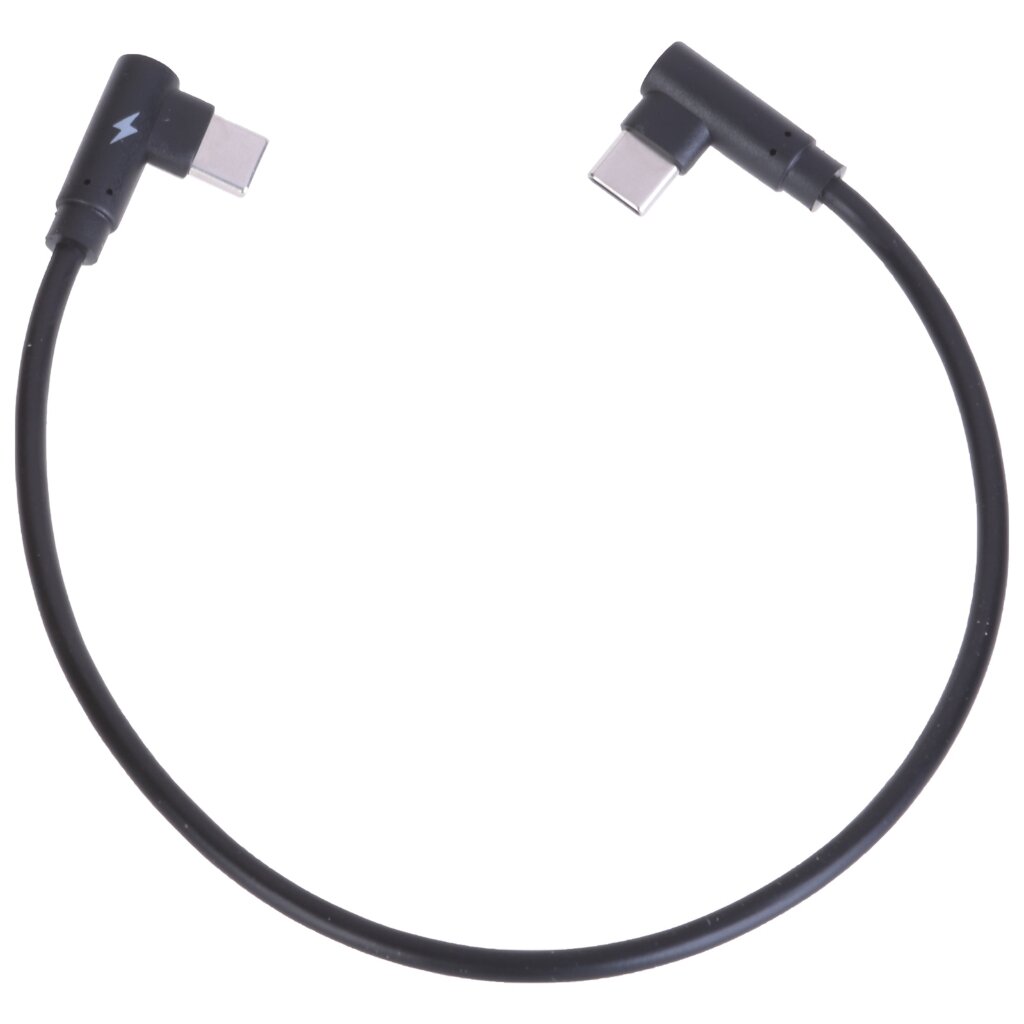 90-Градусный Кабель Type C С Колено 40 Вт Быстрая Зарядка USB C от мужчины к мужчине Шнур 30 см