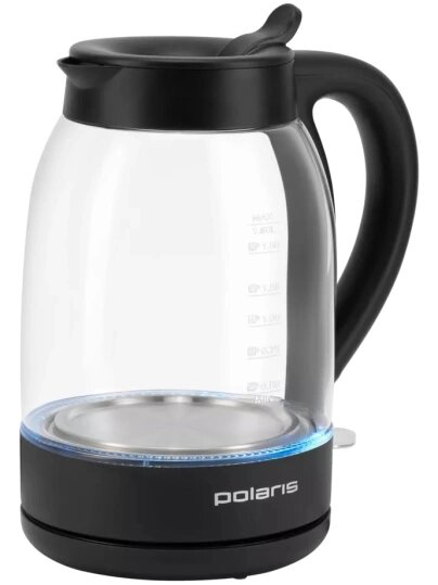 Чайник электрический Polaris PWK 1797CGL черный, пластик/стекло