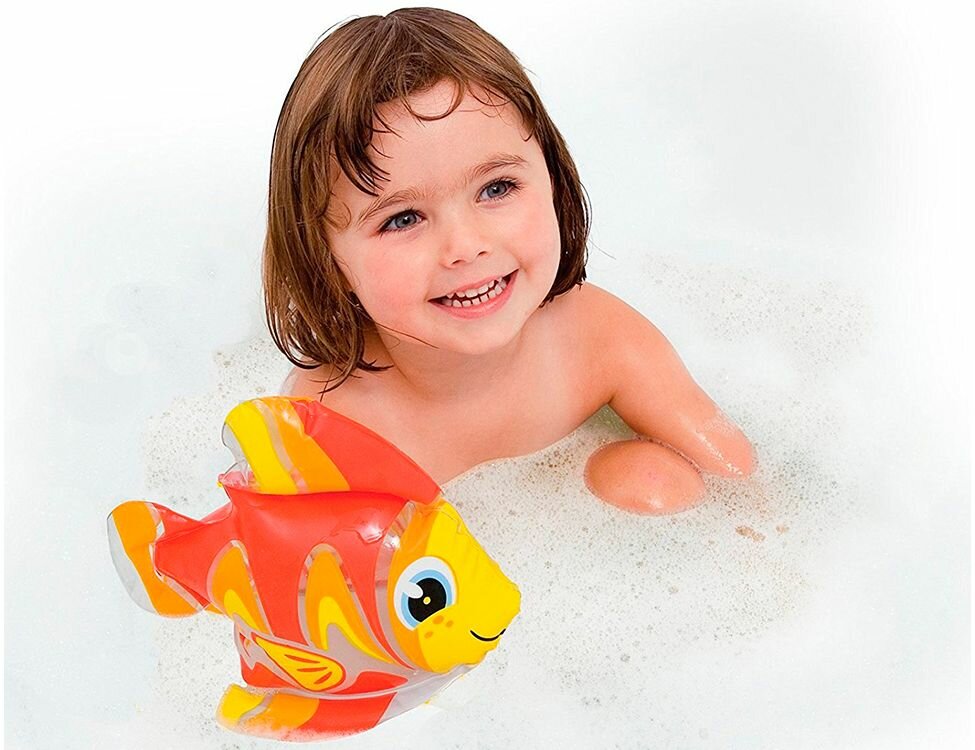 Игрушка надувная маленькая Красная рыбка, 58590/59590-троп