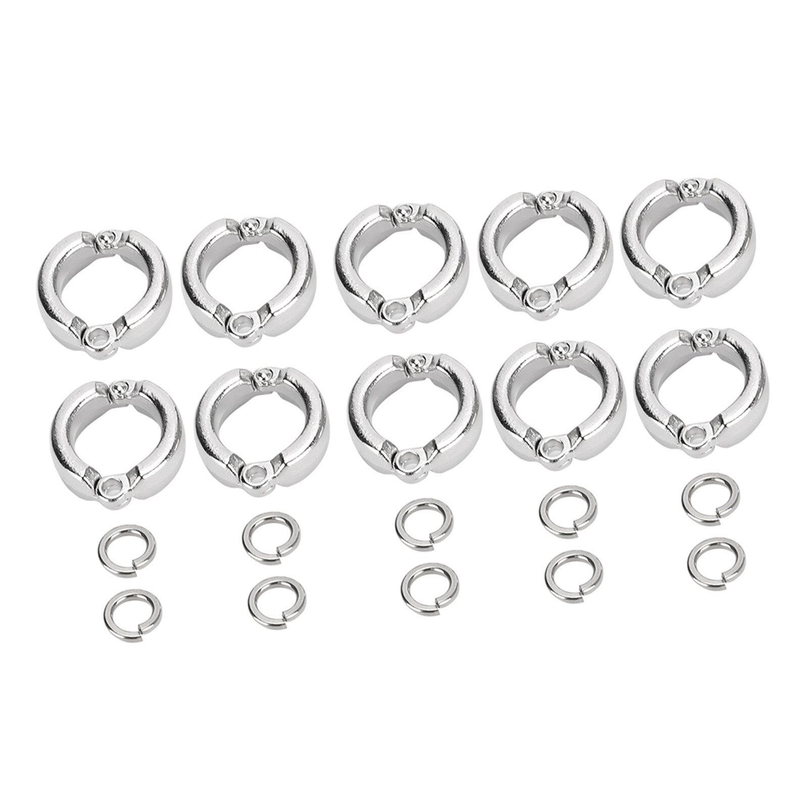 10 шт. кольцо для ног попугаев для обучения полету на открытом воздухе, открывающийся зажим, аксессуары № 6