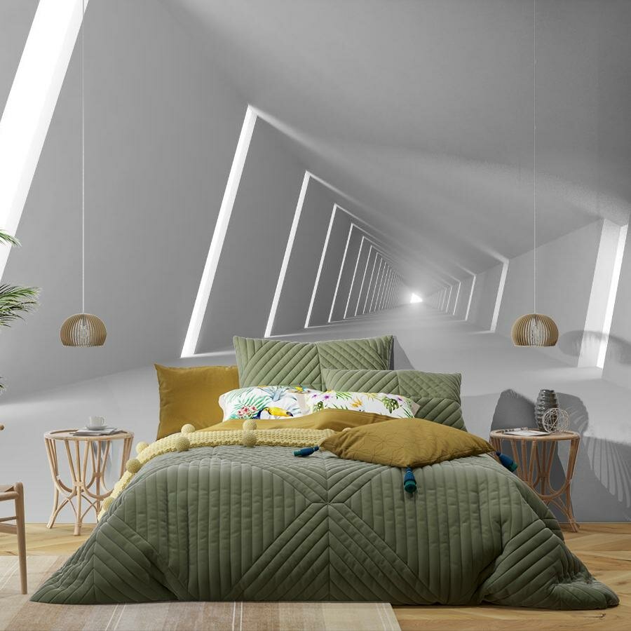 Фотообои Тоннель 3д 10-960-S-Холст 270 x 200 см (ВхШ) Бесшовные, флизелиновые, влагостойкие обои MasterFresok