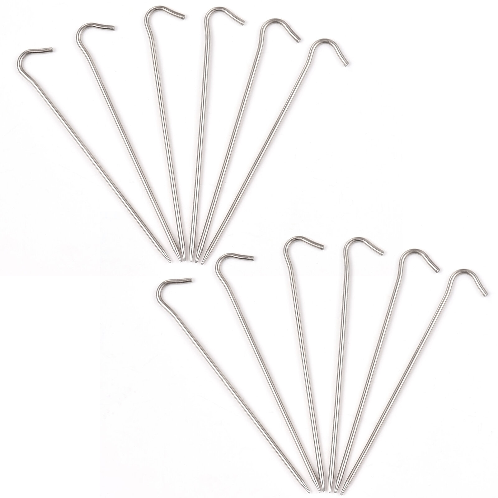 Ground Stakes Tent for Camping Metal Canopy Sand Stainless Steel Anti-Rust Lightweight Backpacking 70mm