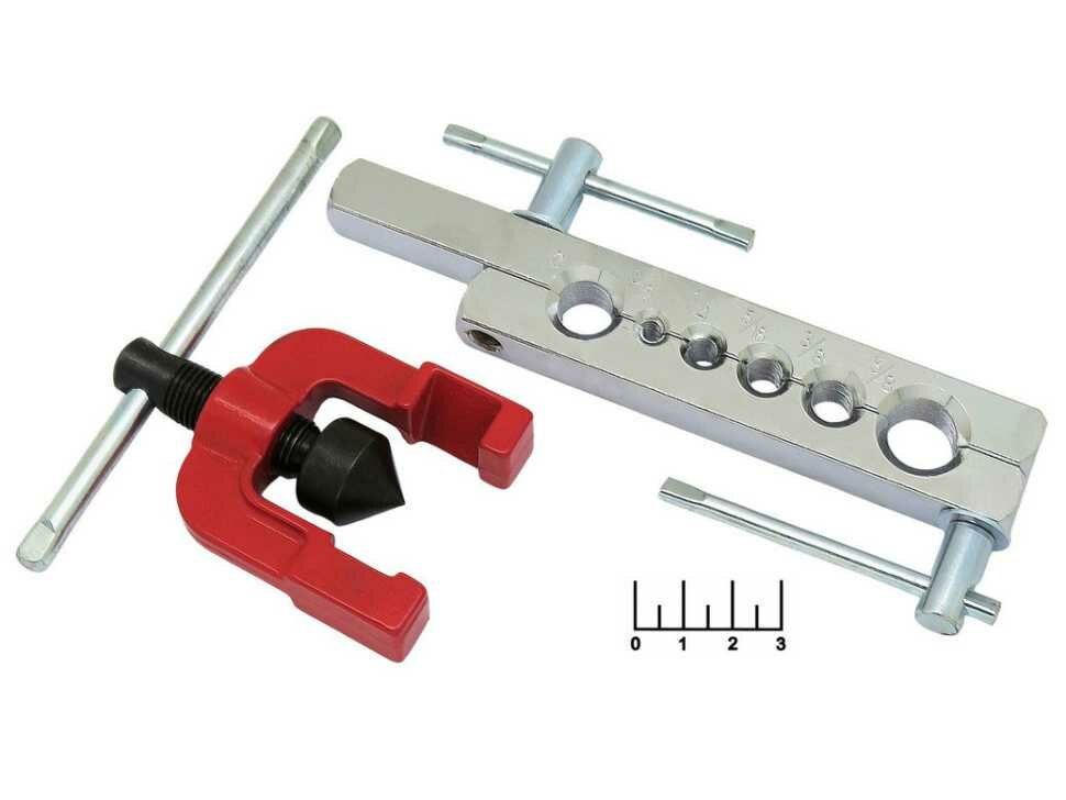 Развальцовка металлических трубок 3/16",1/4",5/16",3/8",1/2",5/8" Севис ключ 70619