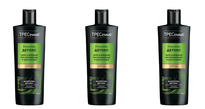 Тресемме Шампунь-детокс тресемме Botanique Detox, 400мл, 3 уп