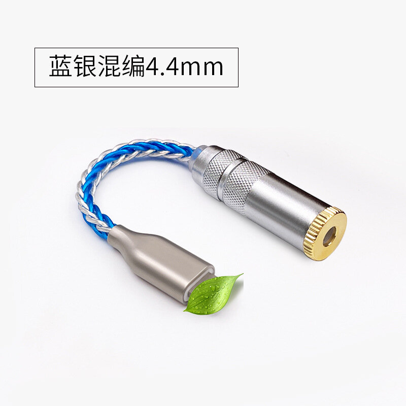 Для Apple Lightning до 3,5 2,5 4,4 мм гарнитура аудио адаптер декодирование наушников Iphone Сине-серебристый смешанный