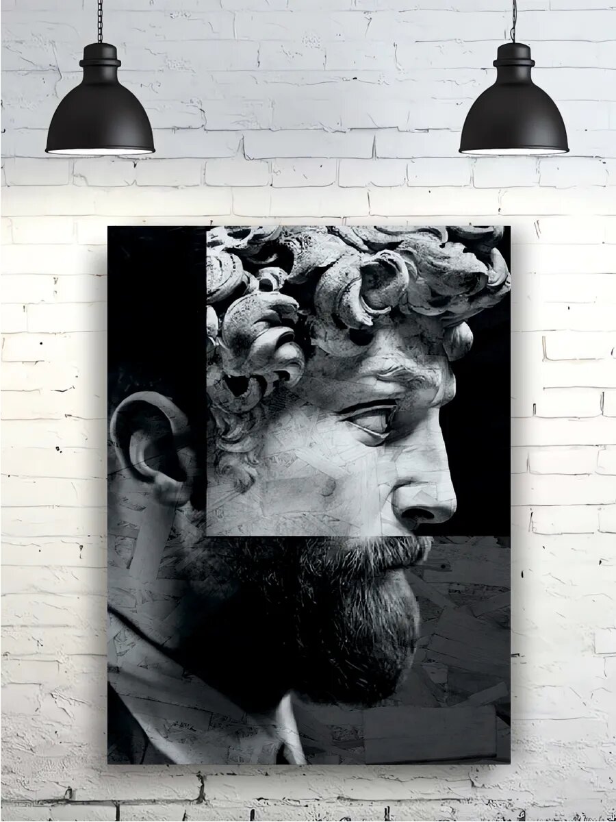 Картина на дереве OSB "Барбершоп"