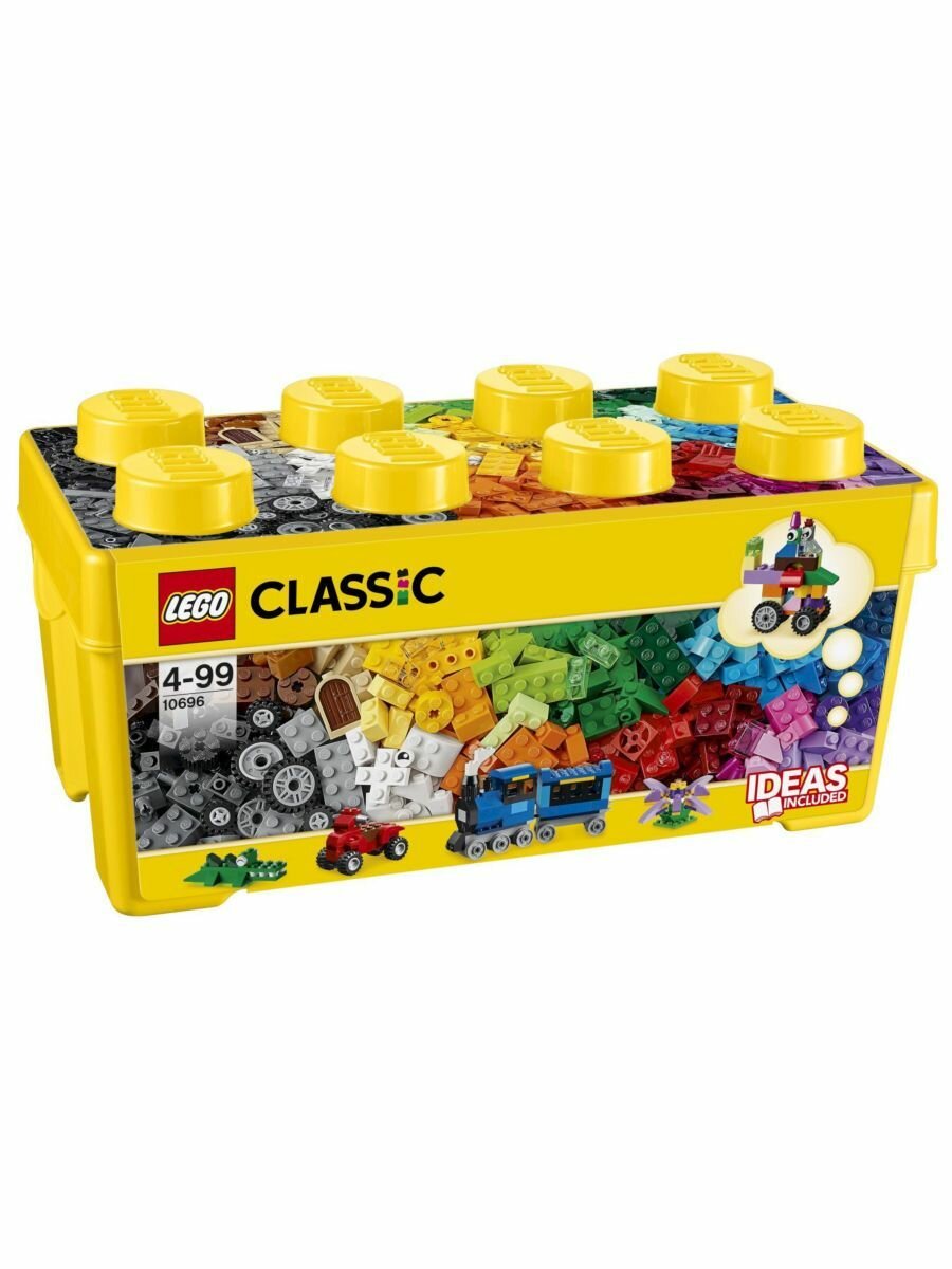 LEGO Classic 10696 оригинал Конструктор Лего для детей 4+ Набор кубиков Лего с контейнером
