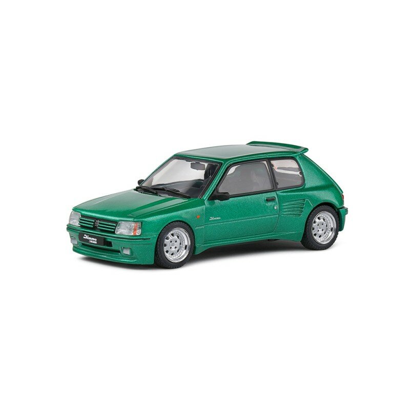 Машинка Solid Peugeot 205 GTi Dimma Body Kit 1992 Green 1/43 Die cast Scale Model Car