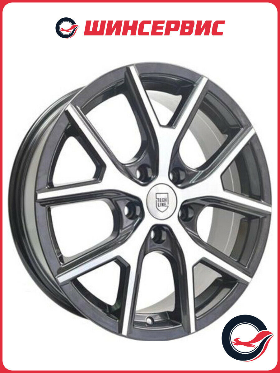 Литой диск Tech Line 735 R17x7.0J 5x114.3 ET45 ЦО67.1
