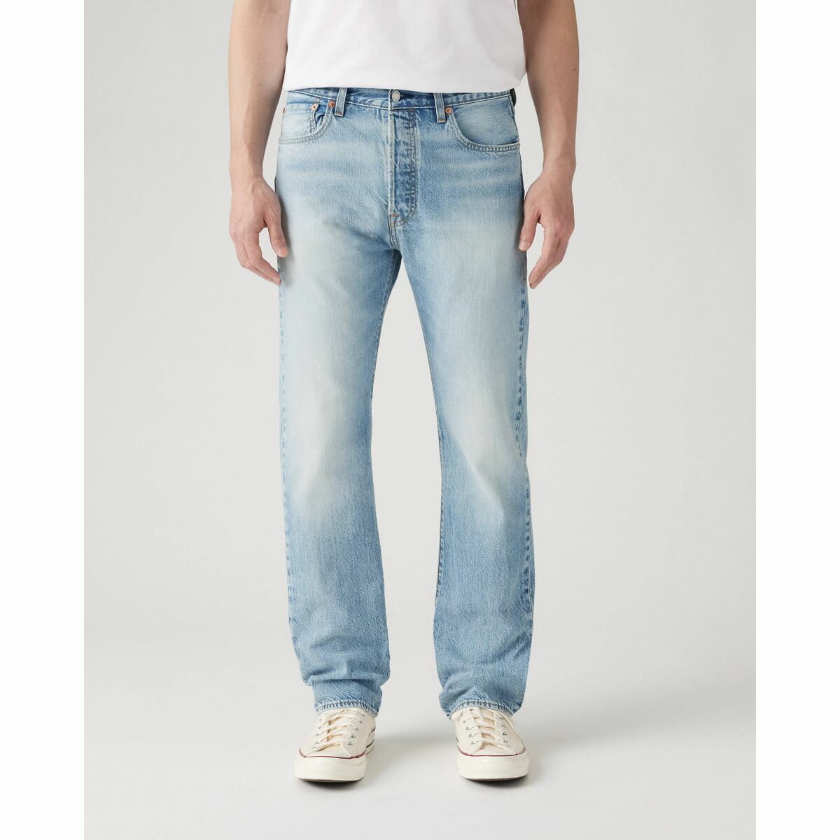 Джинсы Levi's 501 LEVISORIGINAL FIT LIGHT INDIGO - WORN IN