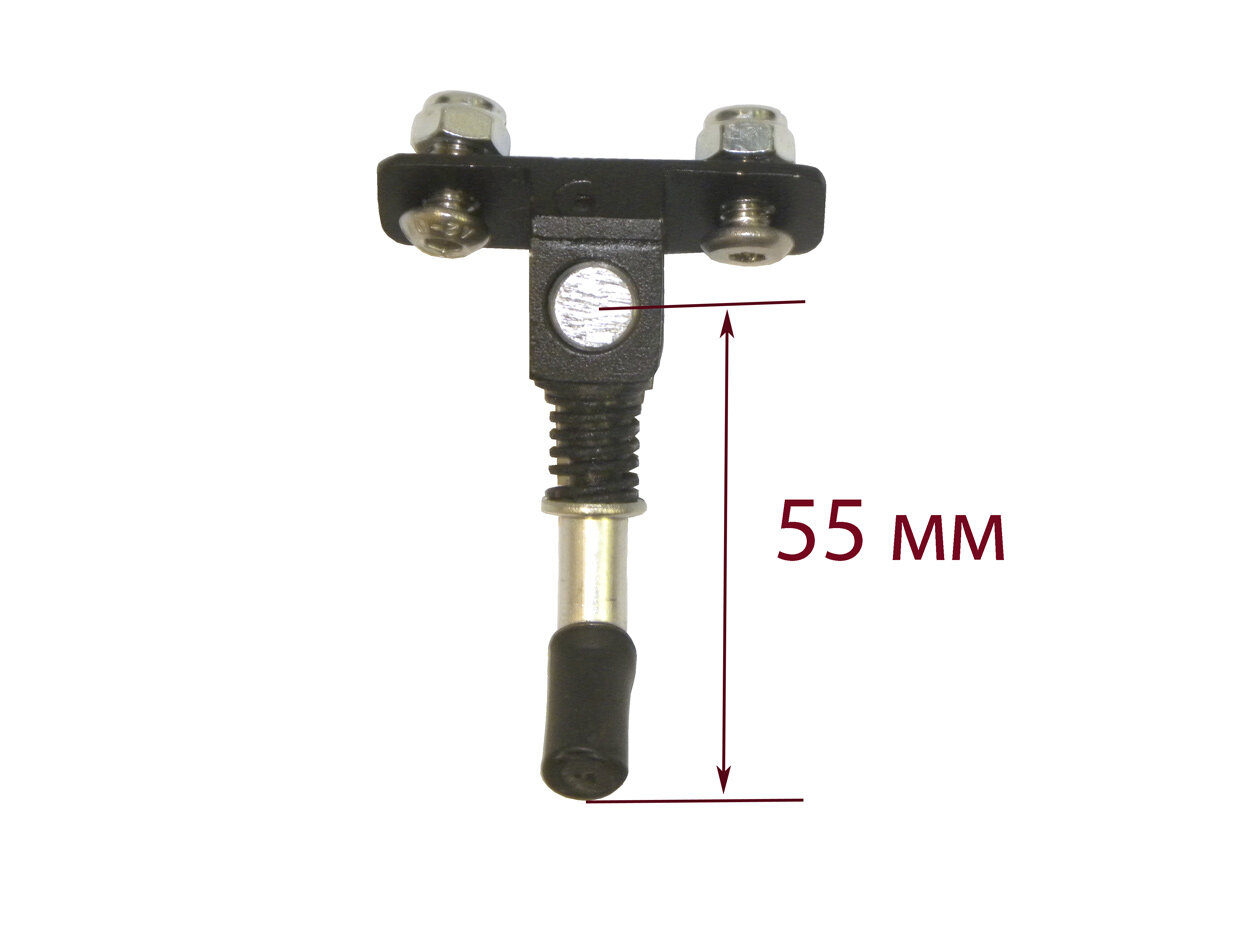 Подножка для детского и взрослого самоката алюминиевая (длина "ножки" 55 мм) + крепеж