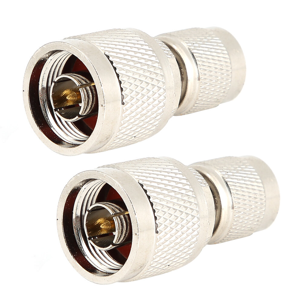 2PCS 50OM N -MALE -TNC Мужской разъем Прямой адаптер для радиовещательных радиостанций антенн