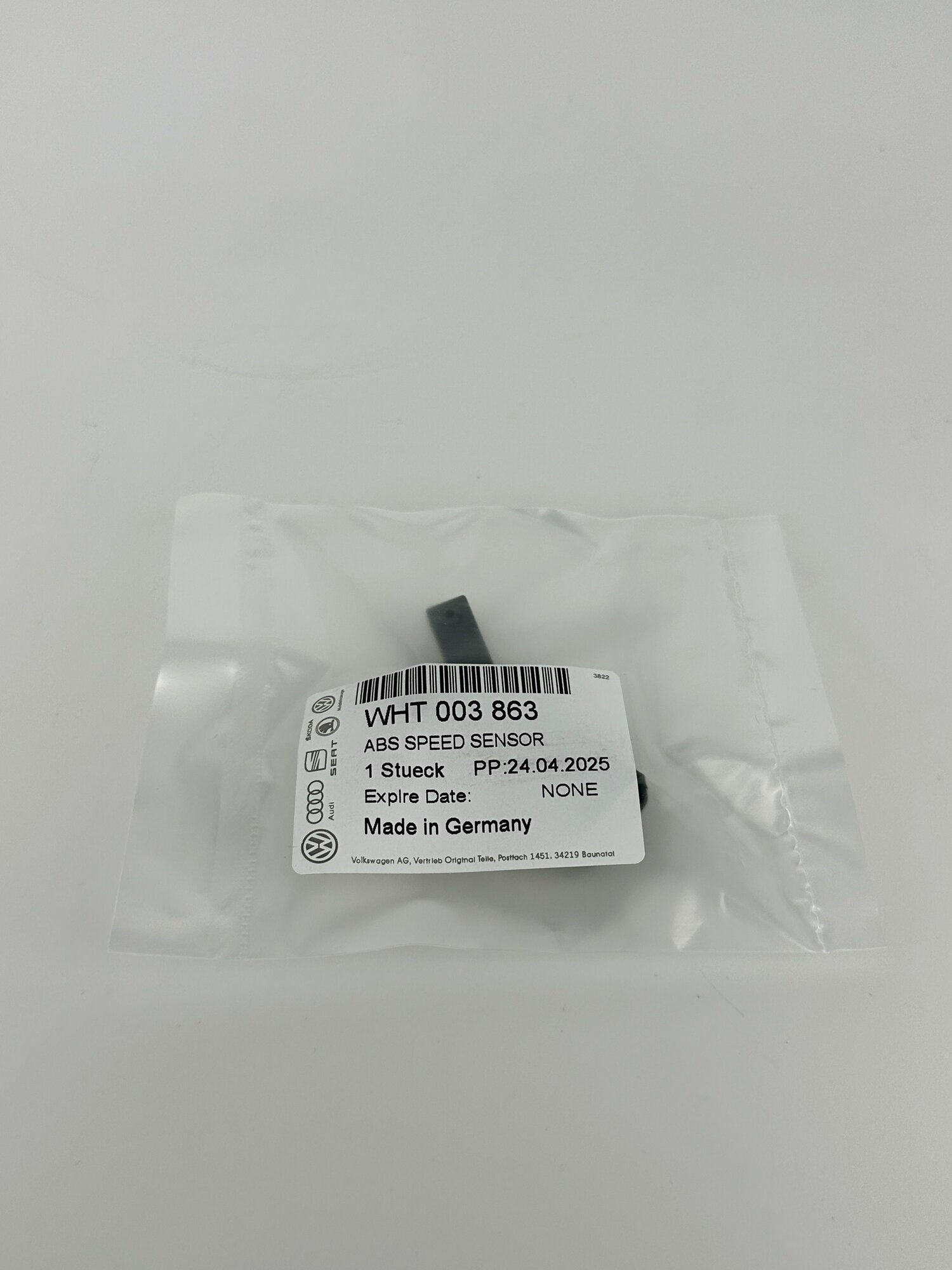 Датчик числа оборотов колеса (ABS) задний левый VAG WHT 003 863