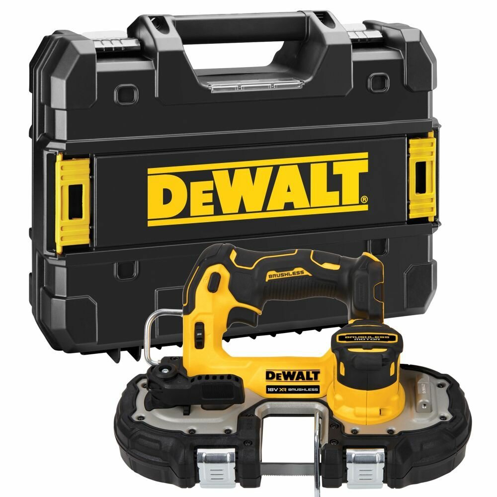 Аккумуляторная ручная ленточная пила по металлу DeWALT DCS377NT, 18В, макс. 46 мм, без АКБ и ЗУ
