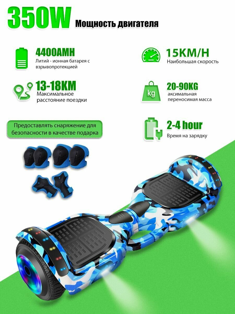 Гироскутер Smart Balance 7", 15км/час, Bluetooth, LED-подсветка