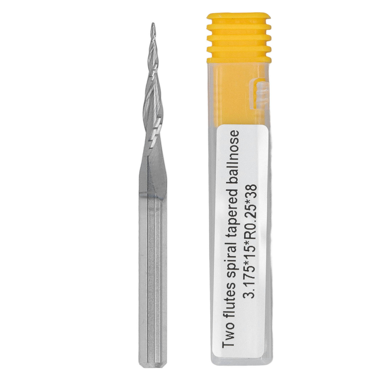 Шаровой фрезой с ЧПУ, спиральной конической, из вольфрамовой стали, удлиненной концевой фрезой, карбидной, с облегченной задней поверхностью