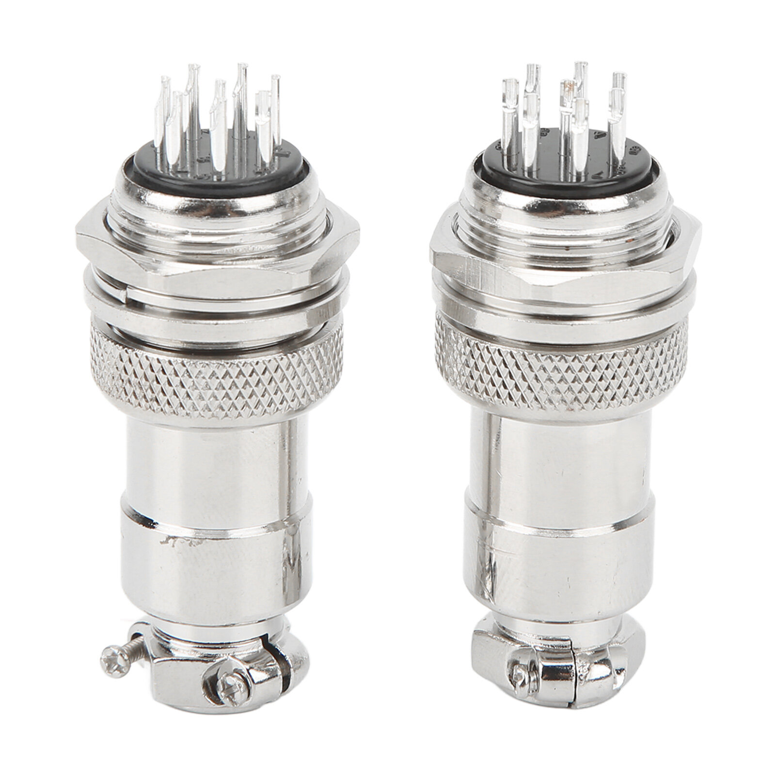 Авиационный штекерный разъем, кабельный соединитель для панельного монтажа, 8 контактов, штекер/гнездо, 20 мм, электротехнические принадлежности.