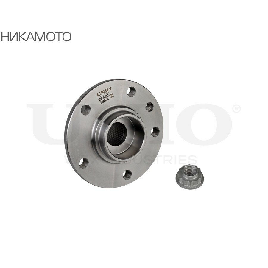 UNIO HUB-20007 Ступица передняя/задняя (с ABS) VW Touareg 03-, Transporter T5, T6 03-, Multivan T5, T6 03-